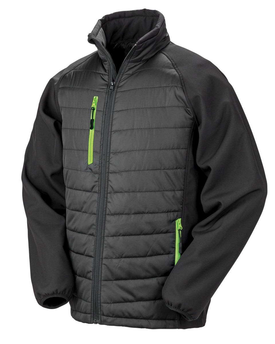 EWR237X Workwear Padded Compass Contrast Softshell Jacket from ...